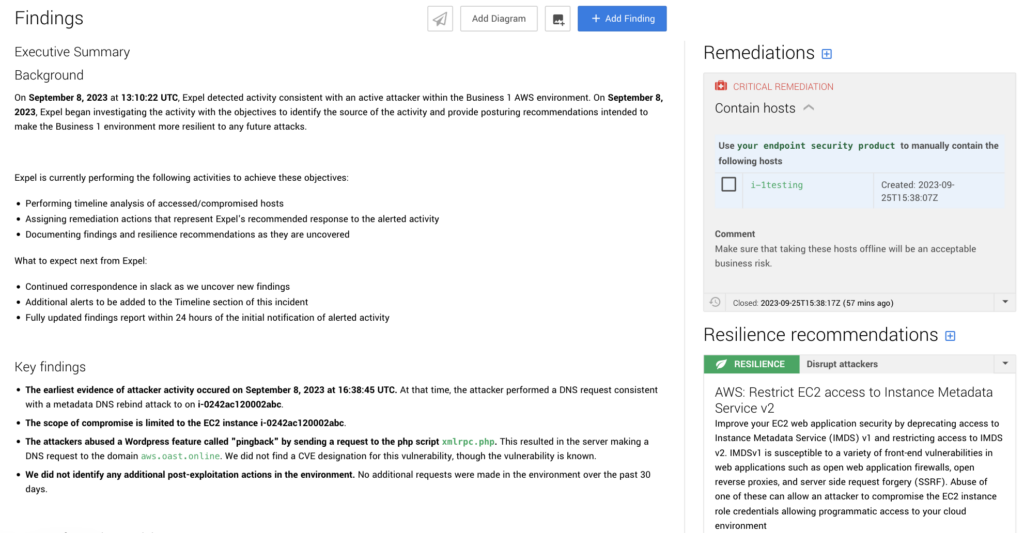 Following the lifecycle of a cloud alert in Expel Workbench | Expel