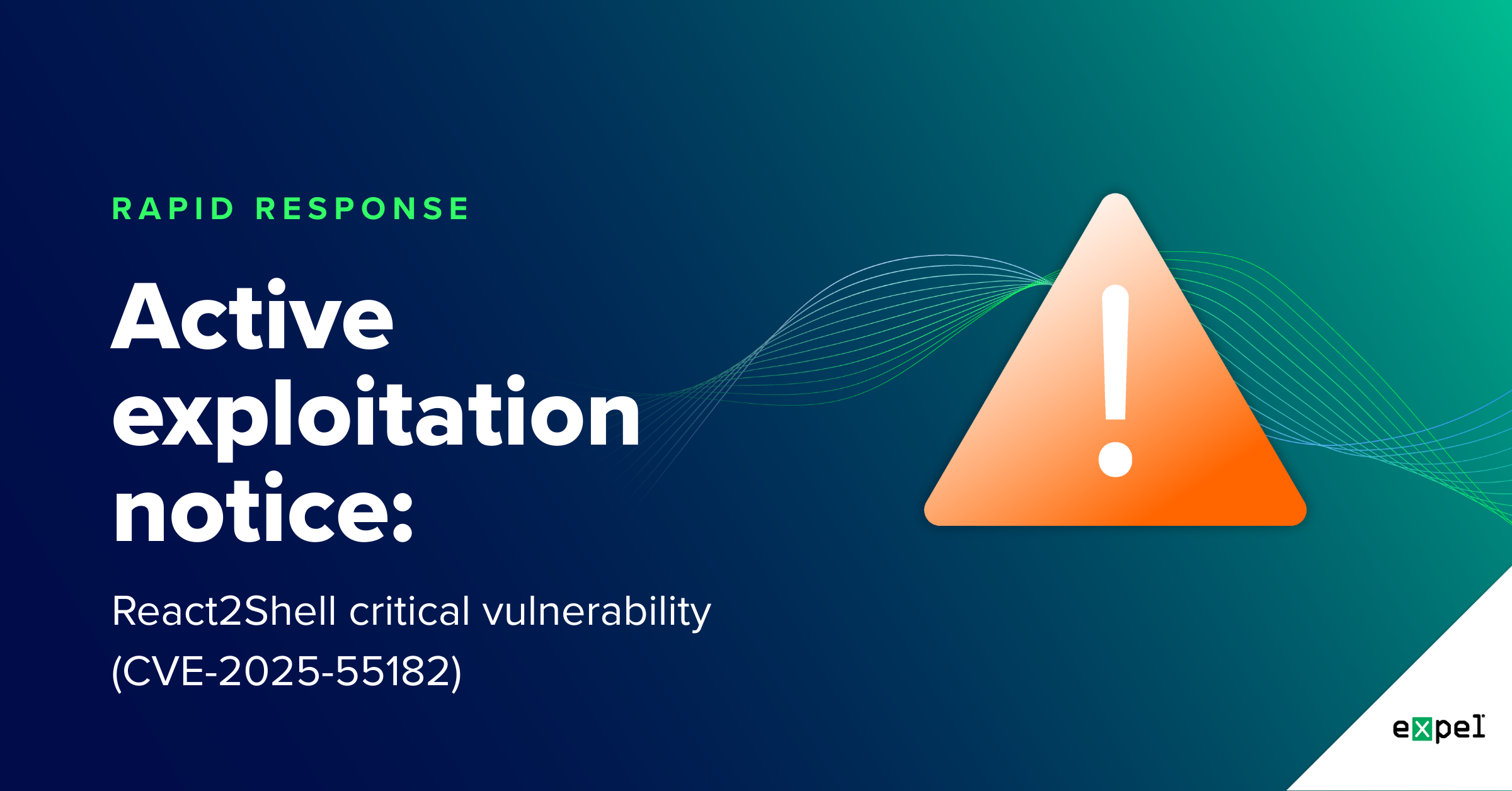 Active exploitation notice: React2Shell critical vulnerability (CVE-2025-55182) | Expel